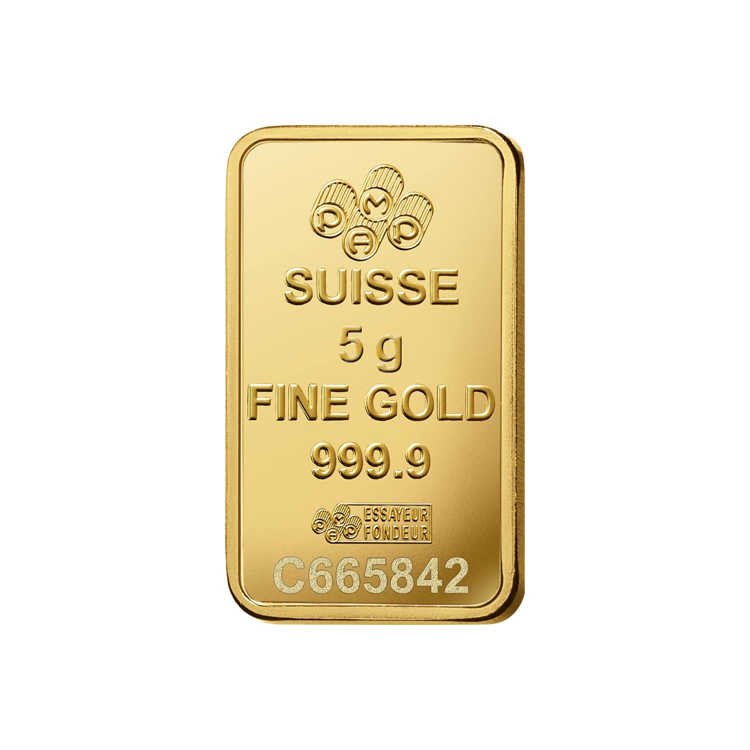 5GR PAMP 999.9 GOLD